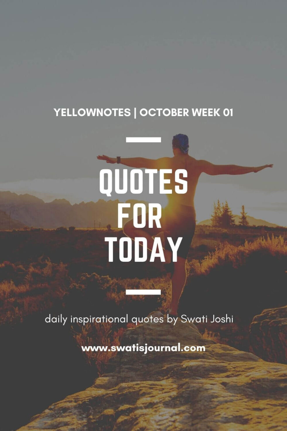 Yellownotes - Daily Quotes | Quote For Today | October 2020 | Week 01